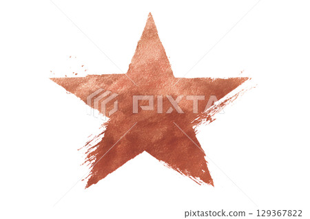 Watercolor star icon (bronze, faded) - Stock Illustration [129367822 ...
