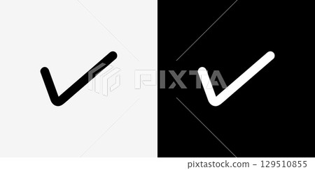 Handwritten check mark and cross icon set: task... - Stock Illustration ...