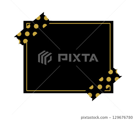 A black message card (hand-drawn illustration)... - Stock Illustration ...