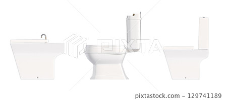 Lavatory pan isolated on a transparent... - Stock Illustration ...