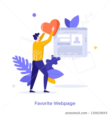 Modern Business Character Concept. Vector... - Stock Illustration ...