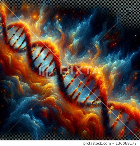 representation of the dna double helix-插圖素材 [130069172] - PIXTA圖庫
