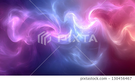 Ethereal Purple and Pink Energy Swirls Background - Stock Illustration ...