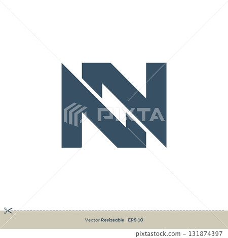 Letter N vector Logo Template Illustration...-插圖素材 [131874397] - PIXTA圖庫