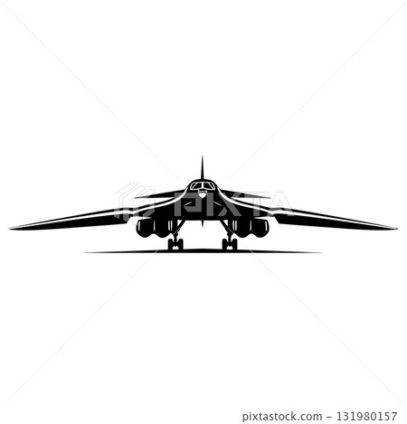 Vector Art Stealth Bomber Military Aircraft... - Stock Illustration ...