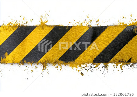 Black and Yellow Warning Stripes Indicating a... - Stock Illustration ...