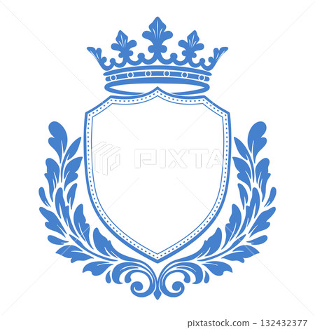 Luxury Wedding Crest monogram template with...-插圖素材 [132432377] - PIXTA圖庫