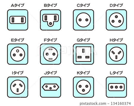 Outlet illustration material set 3 from various... - Stock Illustration ...