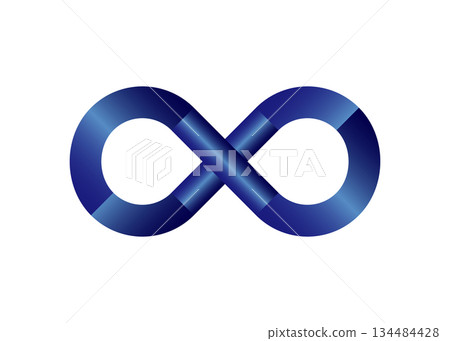 Infinity mark Illustration of a navy infinity mark - Stock Illustration ...