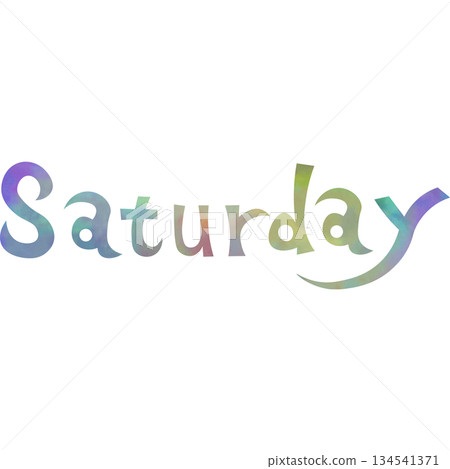 Beautiful watercolor Saturday icon image... - Stock Illustration ...