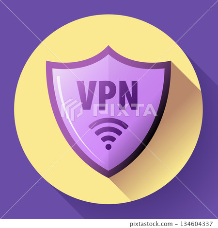 VPN wi fi shield icon vector. Virtual Private... - Stock Illustration ...