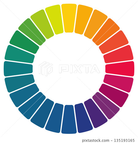 Ostwald color wheel - Stock Illustration [135193165] - PIXTA